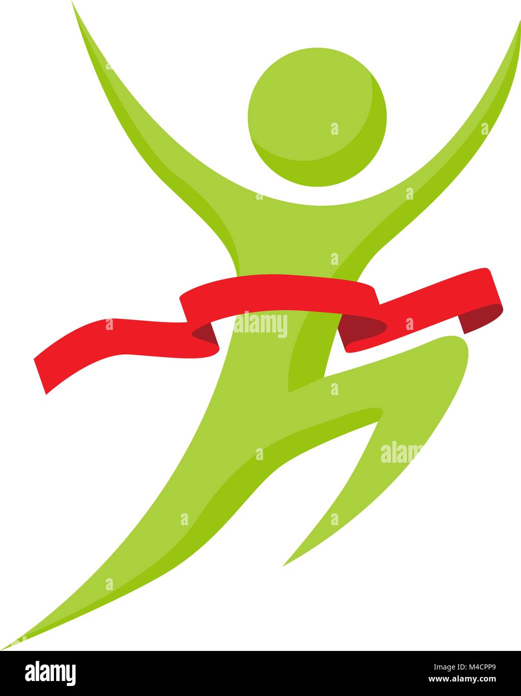 Crossing finish line Stock Vector Images - Alamy