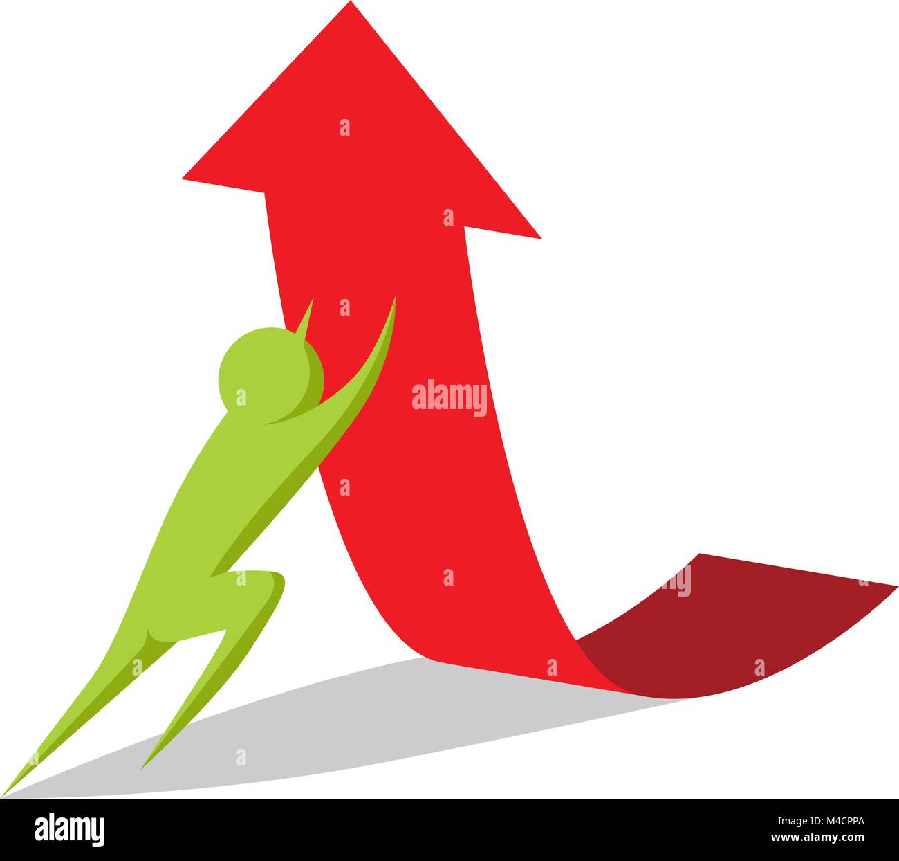 An image of a raising profits business metaphor Stock Vector Image ...