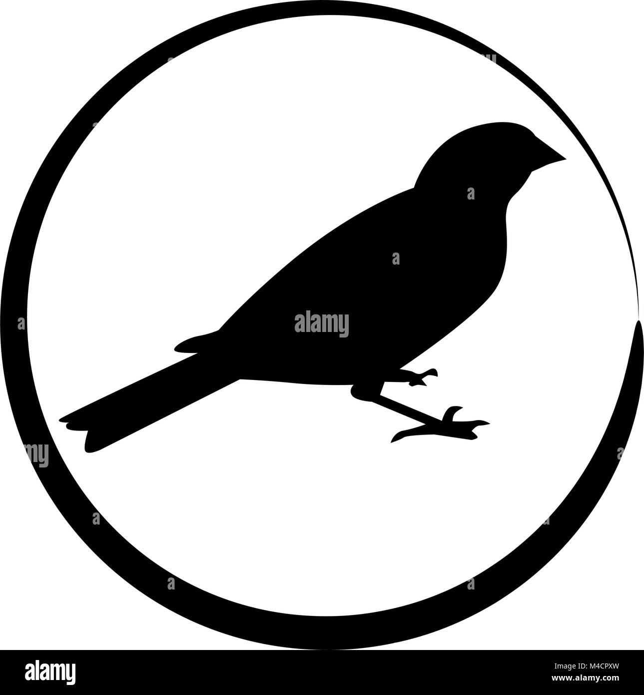 An image of a sparrow bird icon Stock Vector Image & Art - Alamy