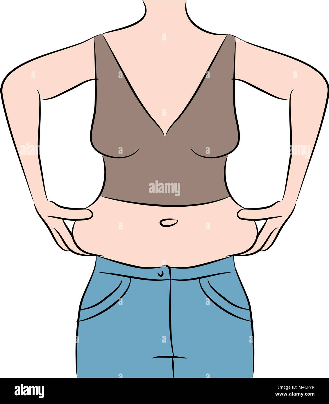 Waist waistline Stock Vector Images - Alamy