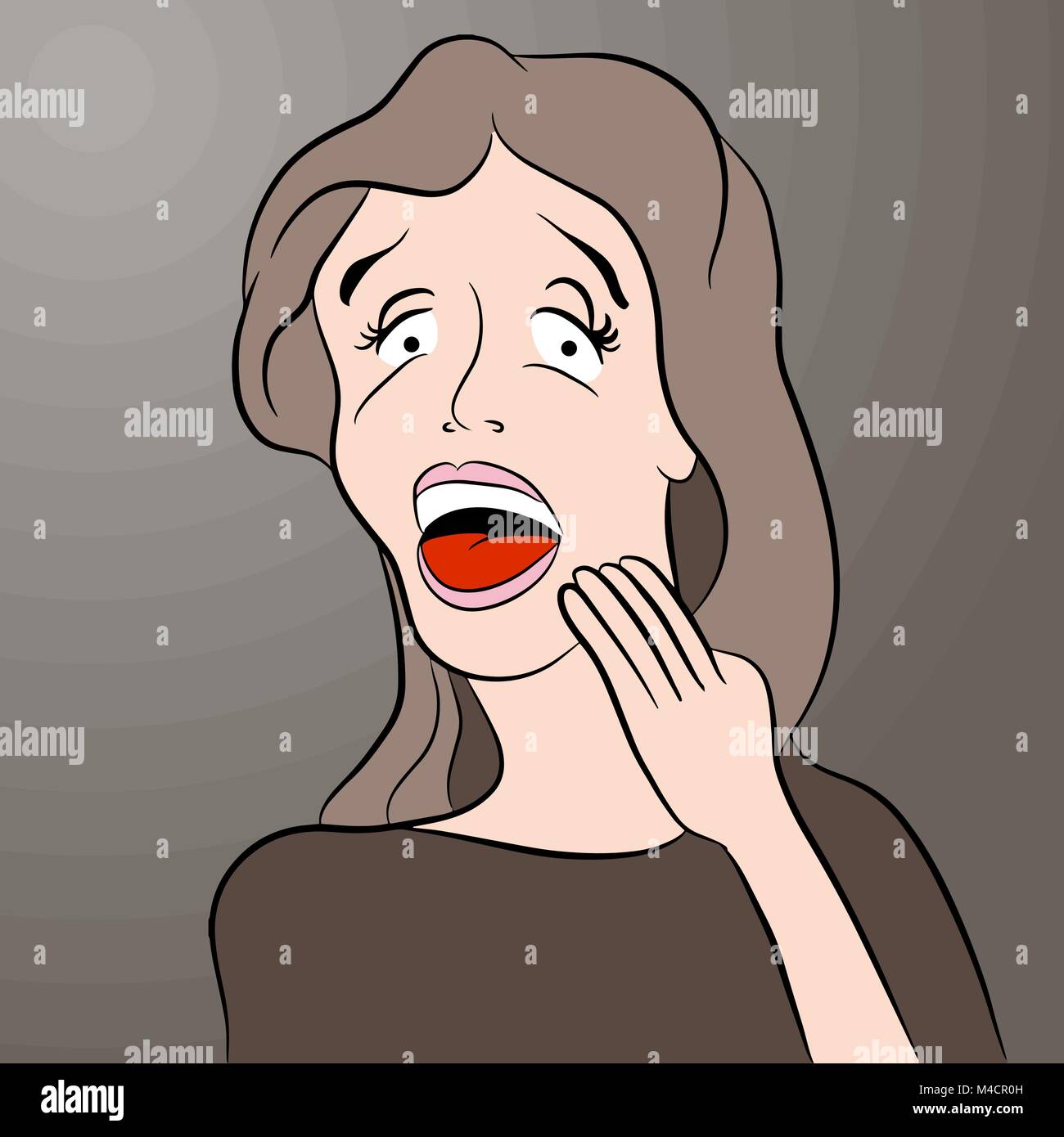 Open mouth shocked Stock Vector Images - Alamy