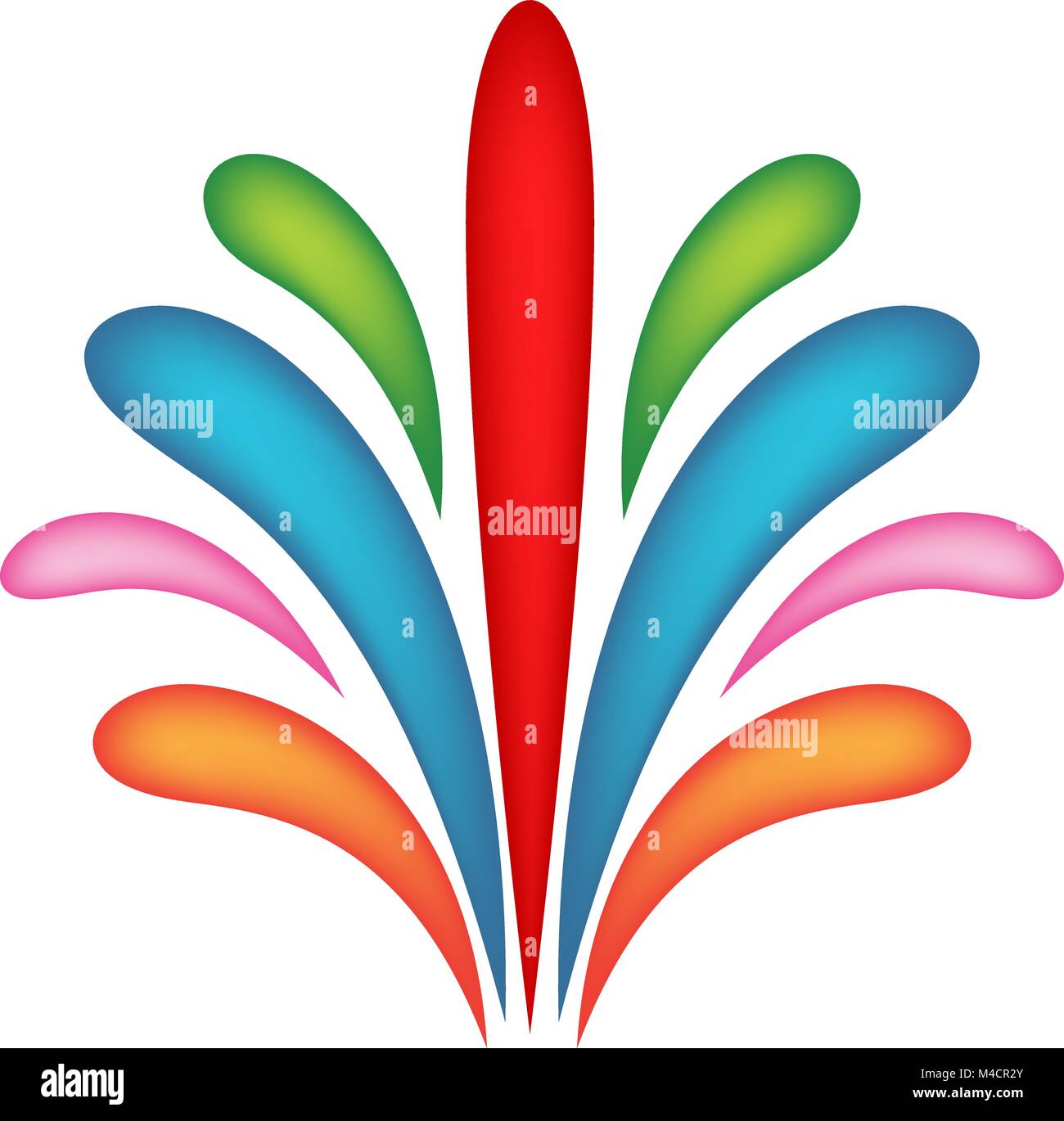 An image of a colorful abstract water splash Stock Vector Image & Art ...