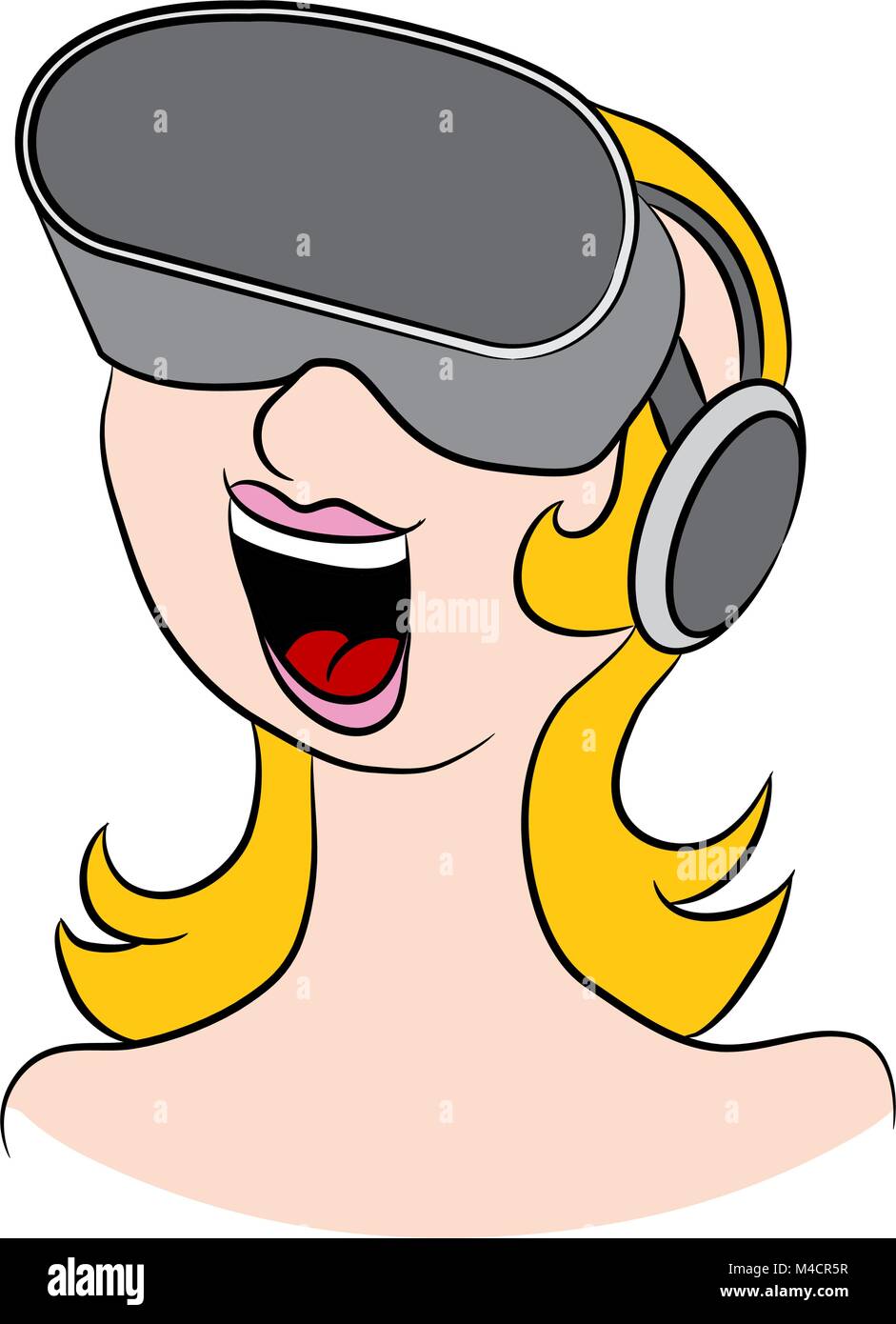 Cartoon woman wearing glasses hi-res stock photography and images - Alamy