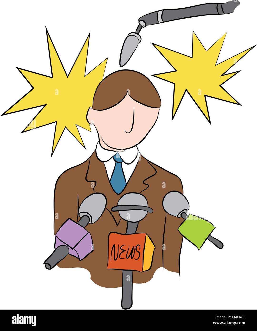 Answering questions Stock Vector Images - Alamy