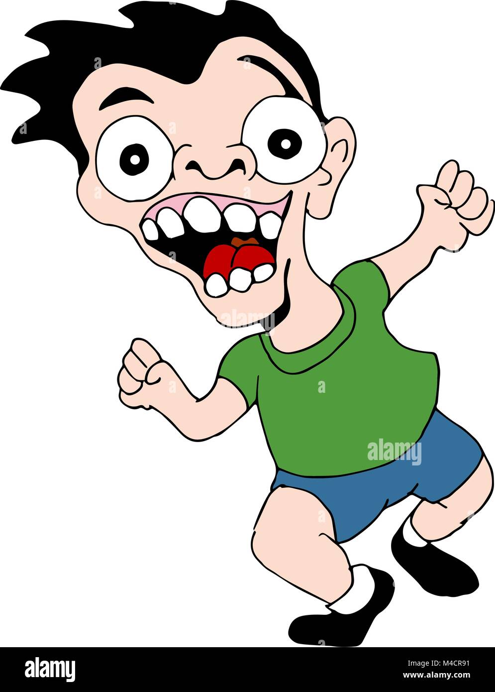 Goofy teenager Stock Vector Images - Alamy