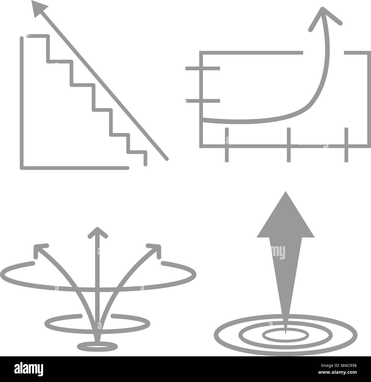 An image of an exponential growth icon set Stock Vector Image & Art - Alamy