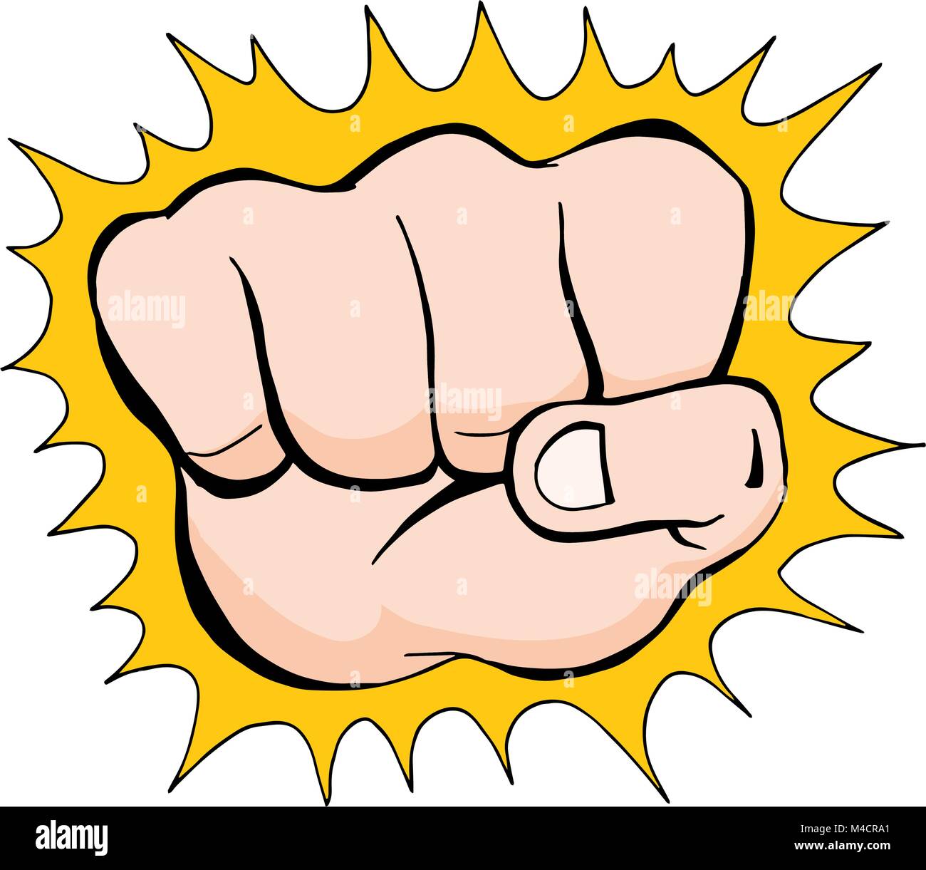 An image of a punching fist Stock Vector Image & Art - Alamy