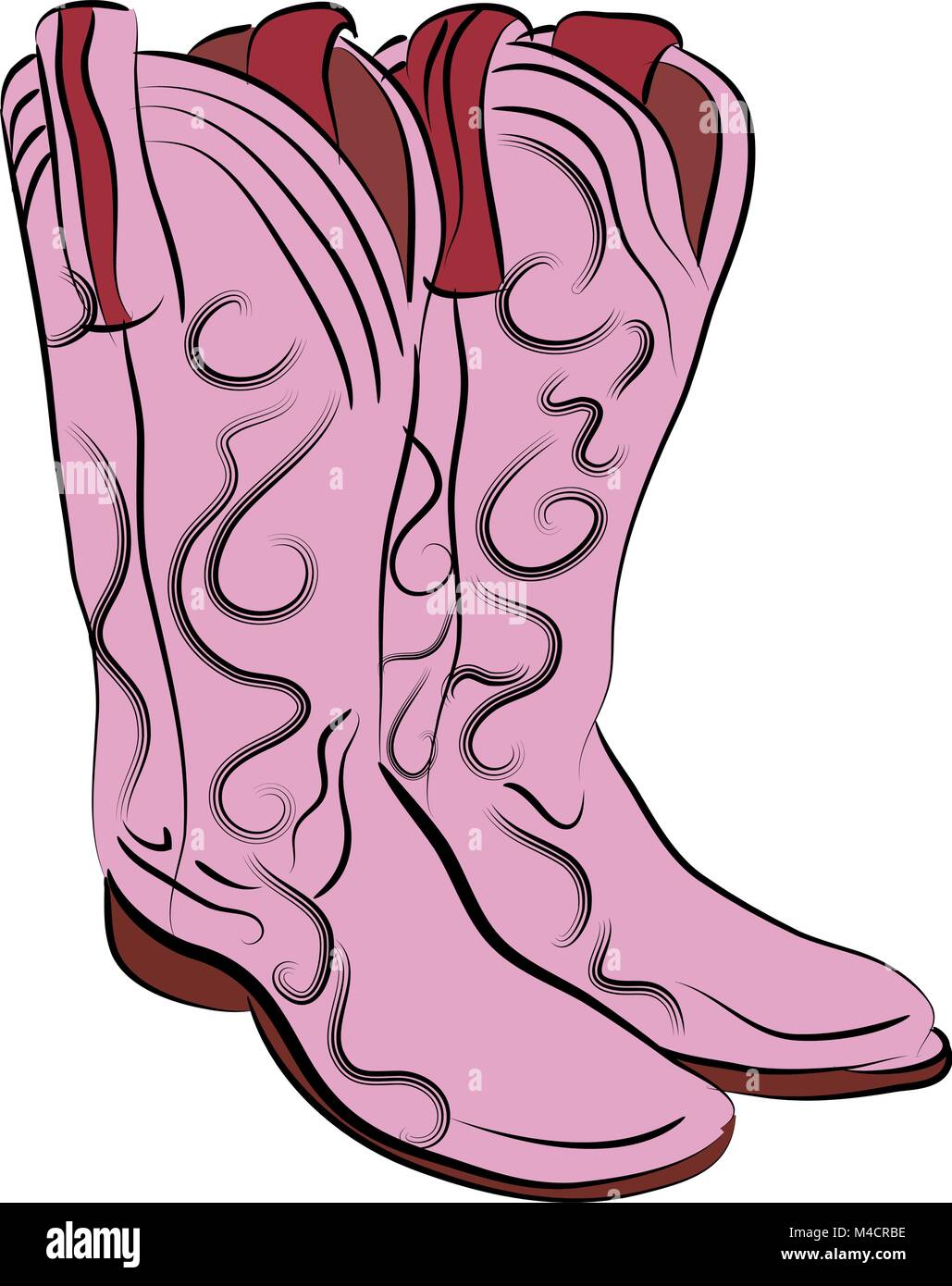 Cowgirl design Stock Vector Images - Alamy