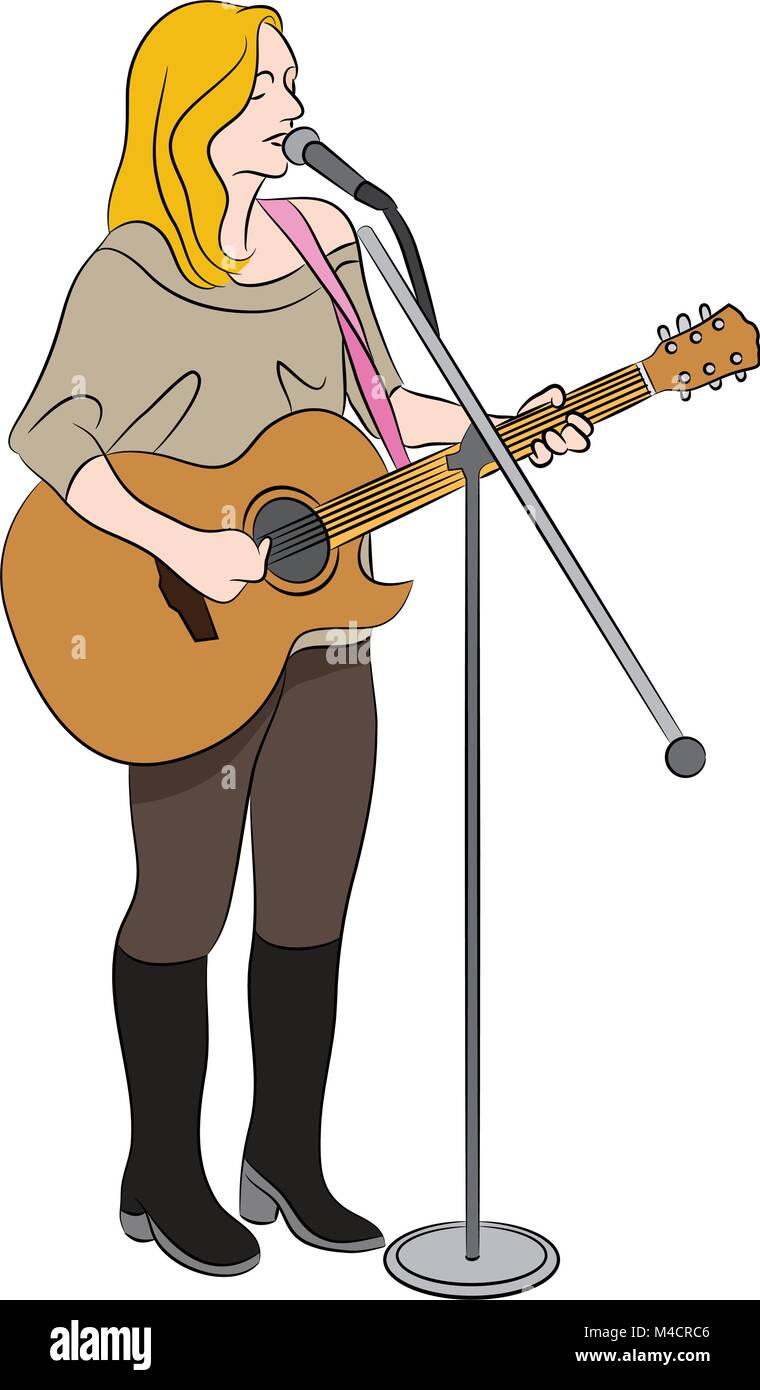 Country western singer Stock Vector Images - Alamy