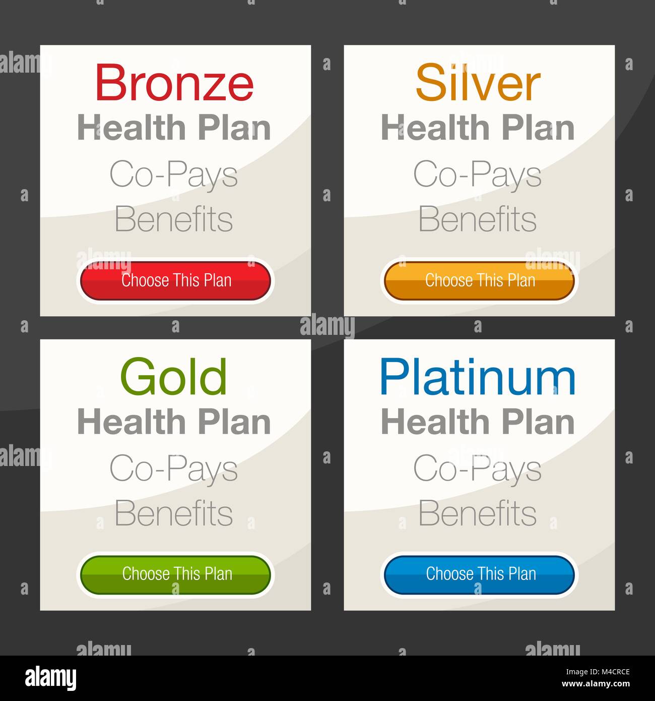An image of a health insurance plan chart Stock Vector Image & Art - Alamy