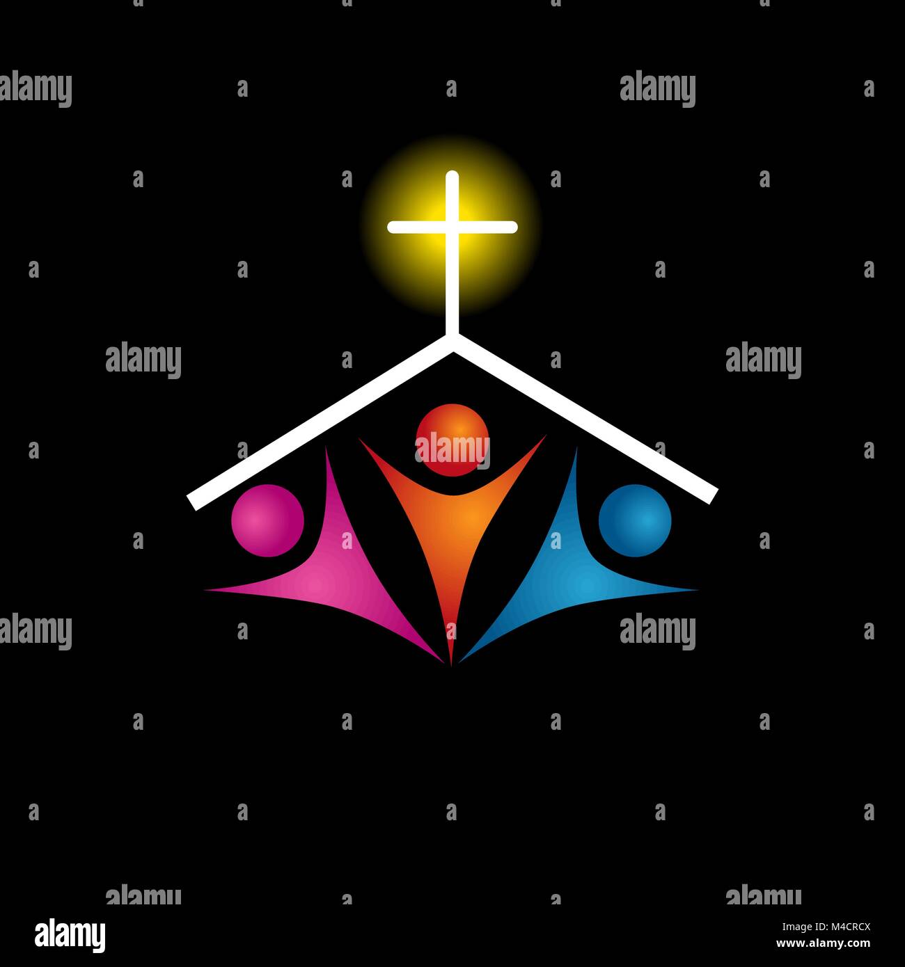 An image of a Christian family icon Stock Vector Image & Art - Alamy