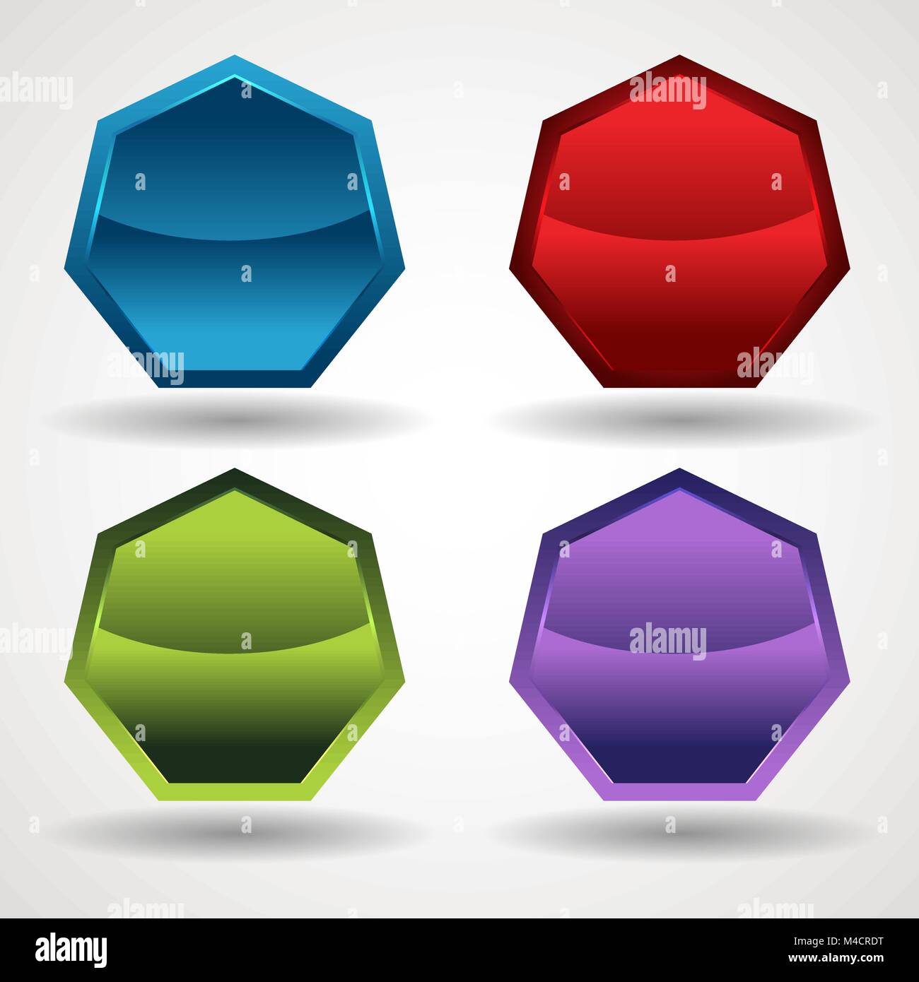 Polygon button hi-res stock photography and images - Alamy