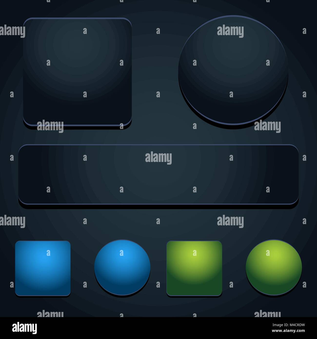 An image of a button icon set Stock Vector Image & Art - Alamy