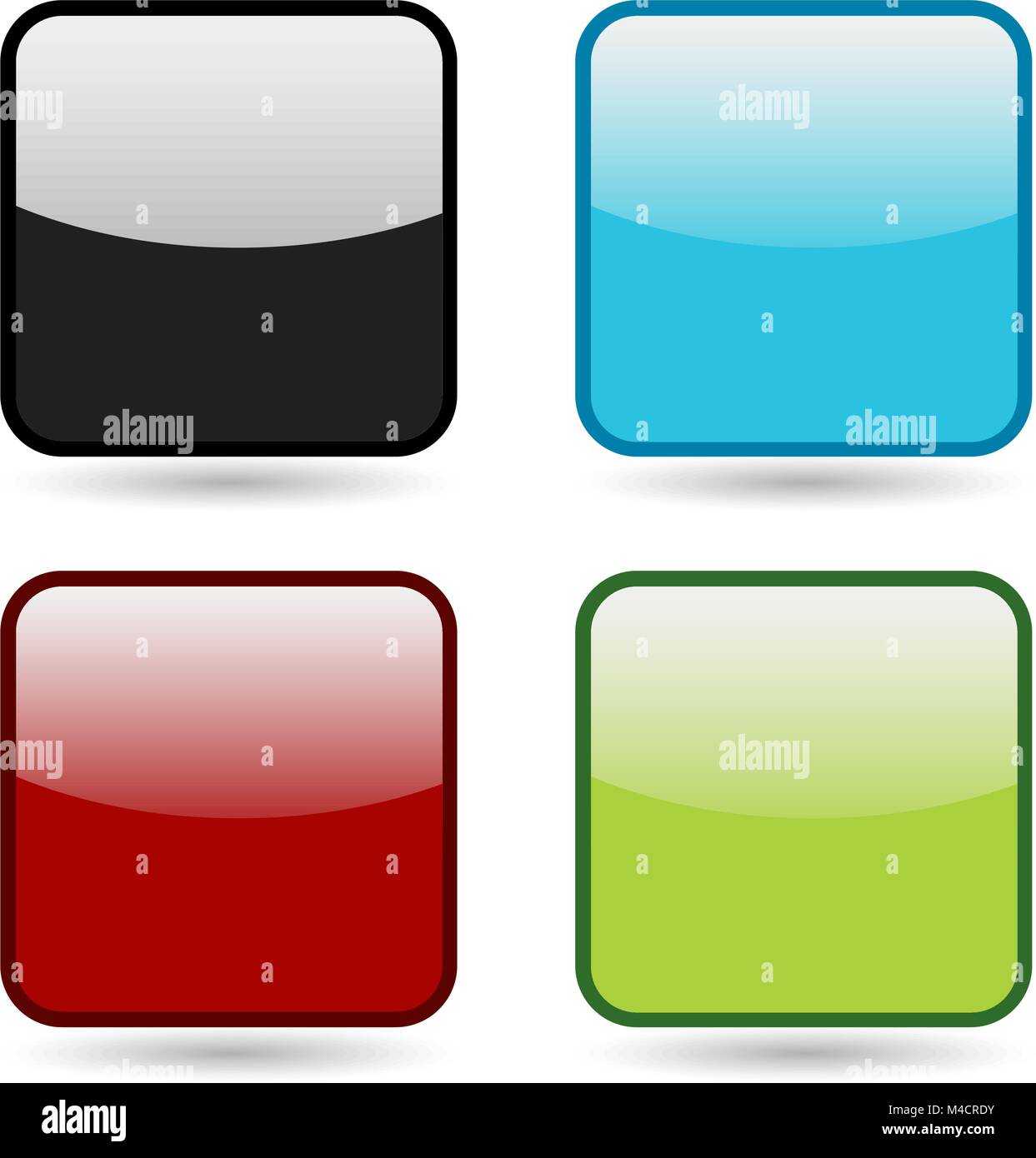 An image of a button icon set Stock Vector Image & Art - Alamy