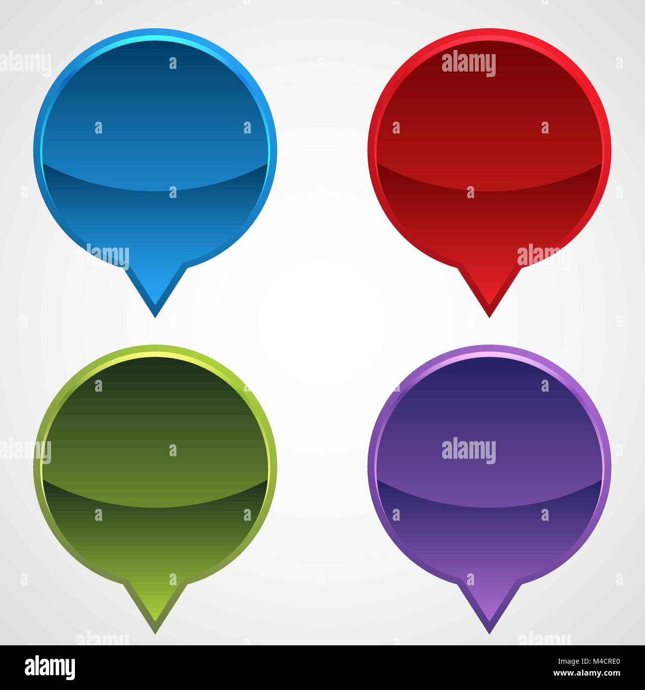 An image of a button icon set Stock Vector Image & Art - Alamy