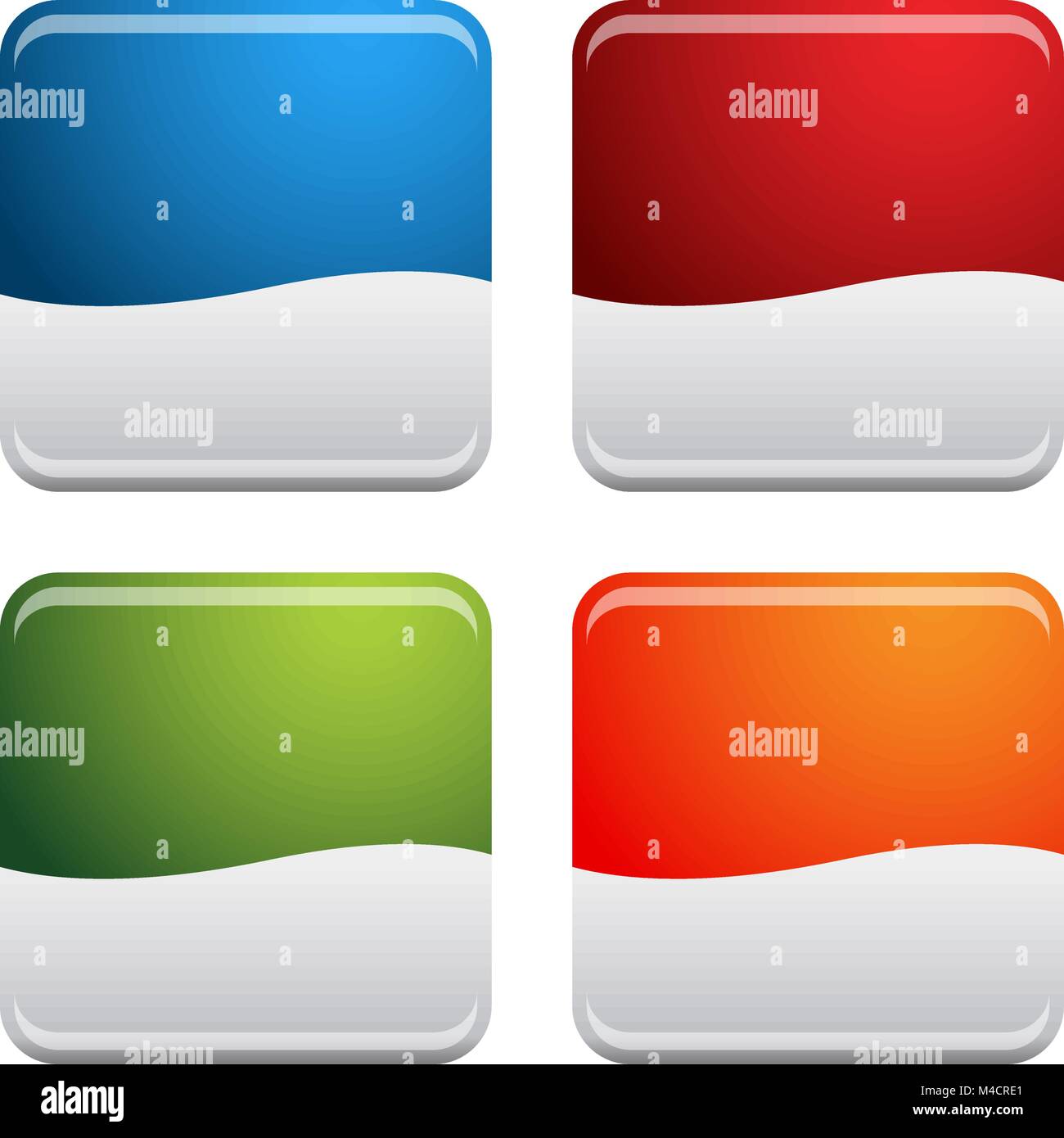 An image of a button icon set Stock Vector Image & Art - Alamy