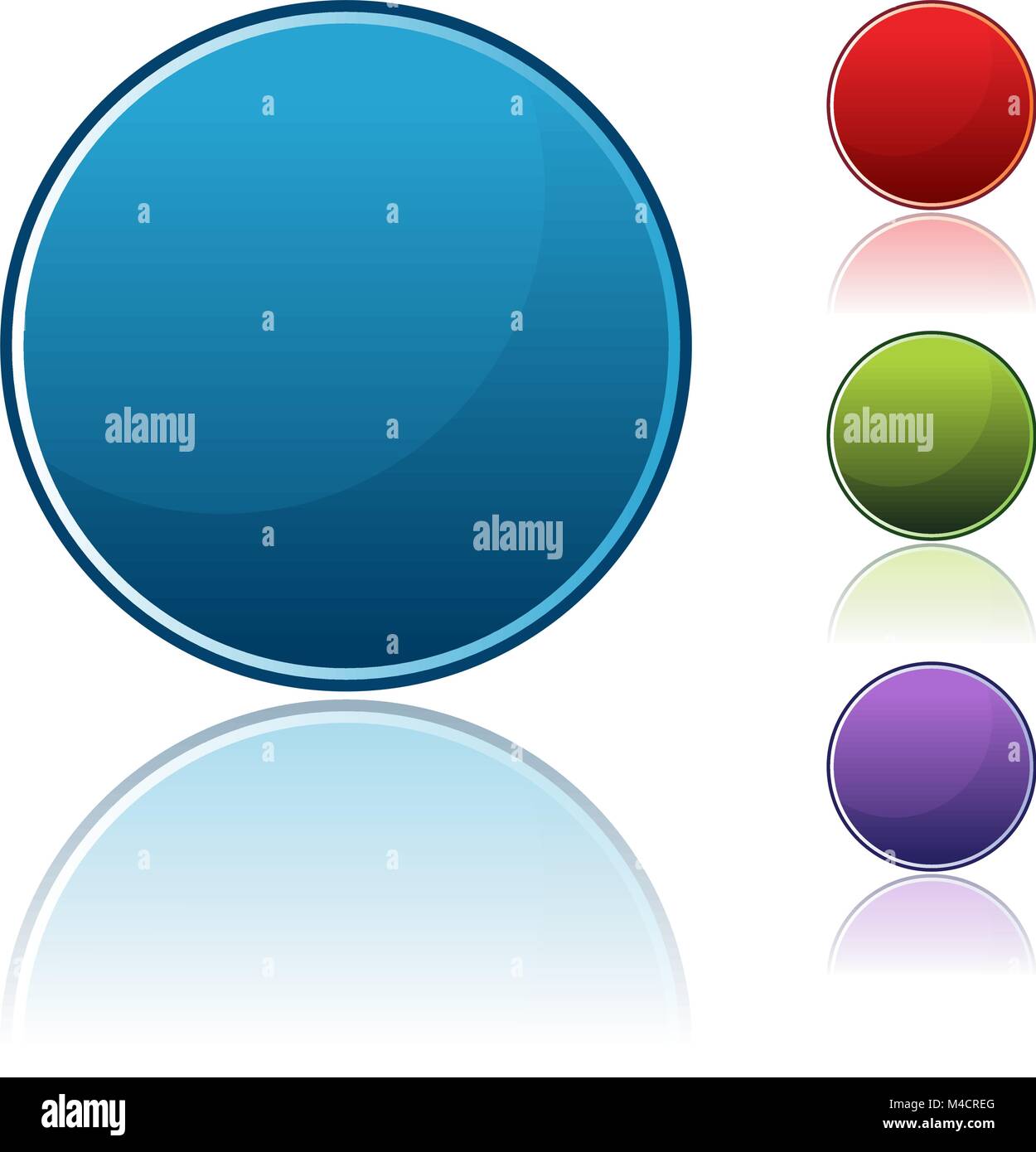 An image of a button icon set Stock Vector Image & Art - Alamy