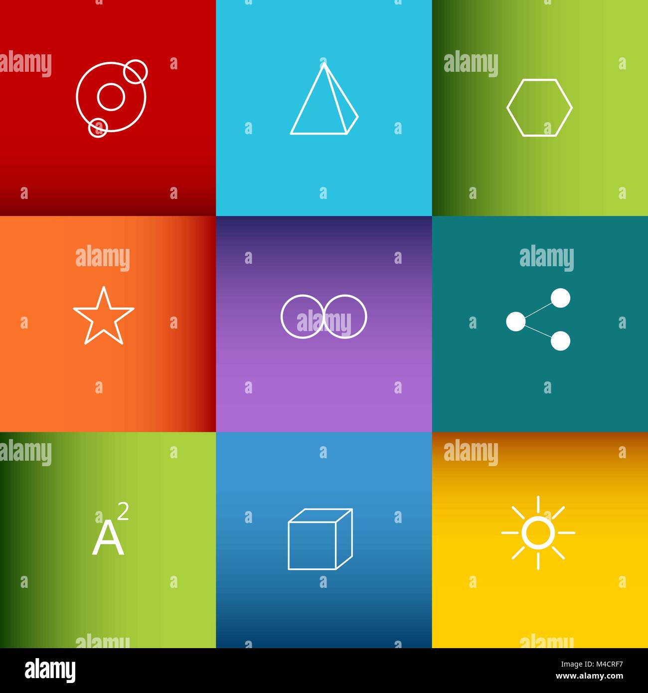 Geometric icon hi-res stock photography and images - Alamy