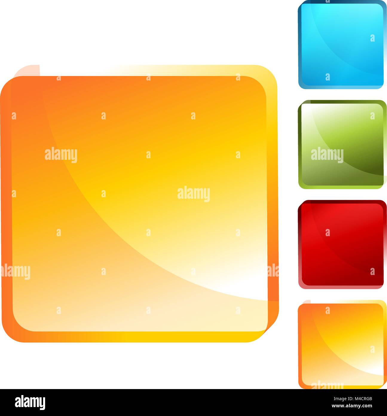 An image of a buton icon set Stock Vector Image & Art - Alamy