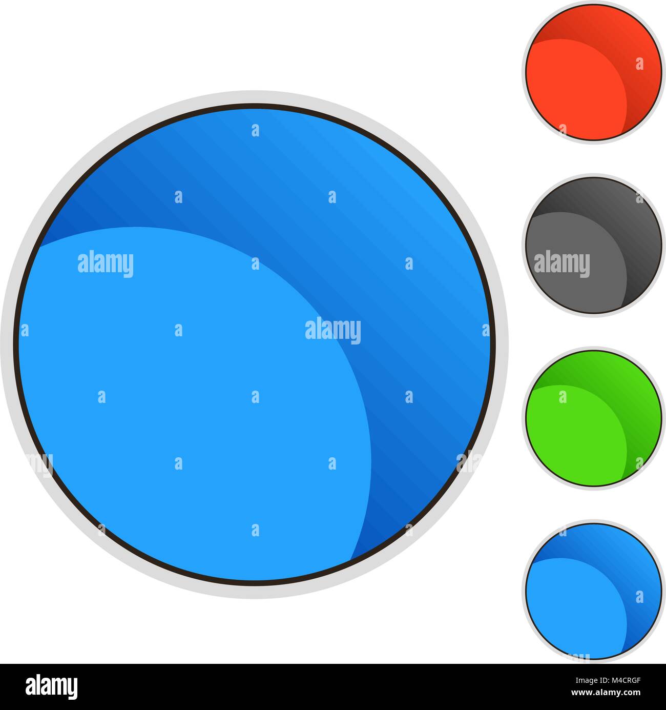 An image of a buton icon set Stock Vector Image & Art - Alamy