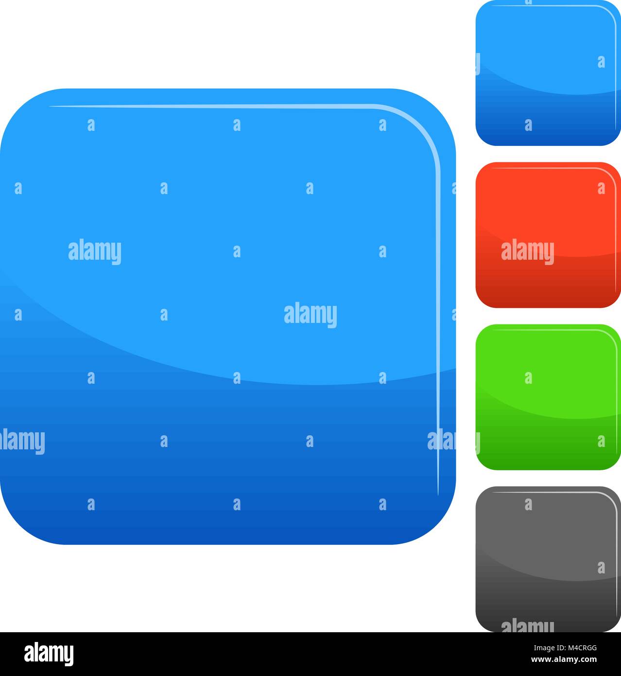 An image of a buton icon set Stock Vector Image & Art - Alamy