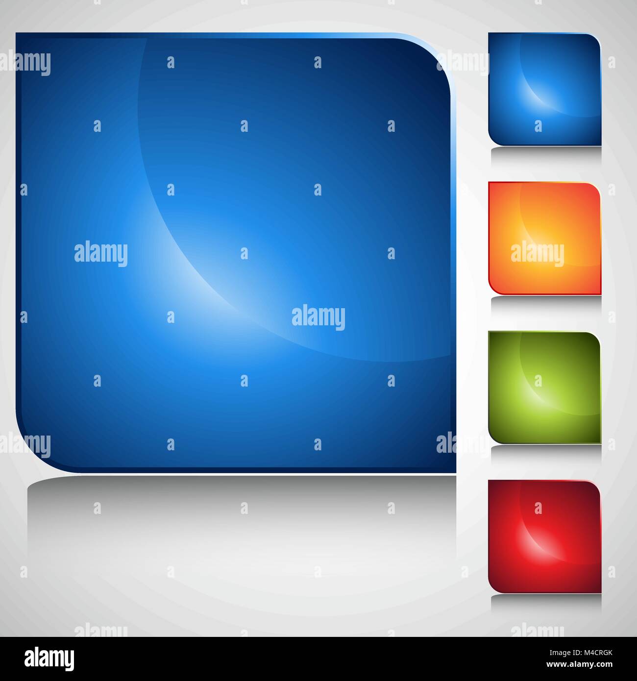 An image of a buton icon set Stock Vector Image & Art - Alamy