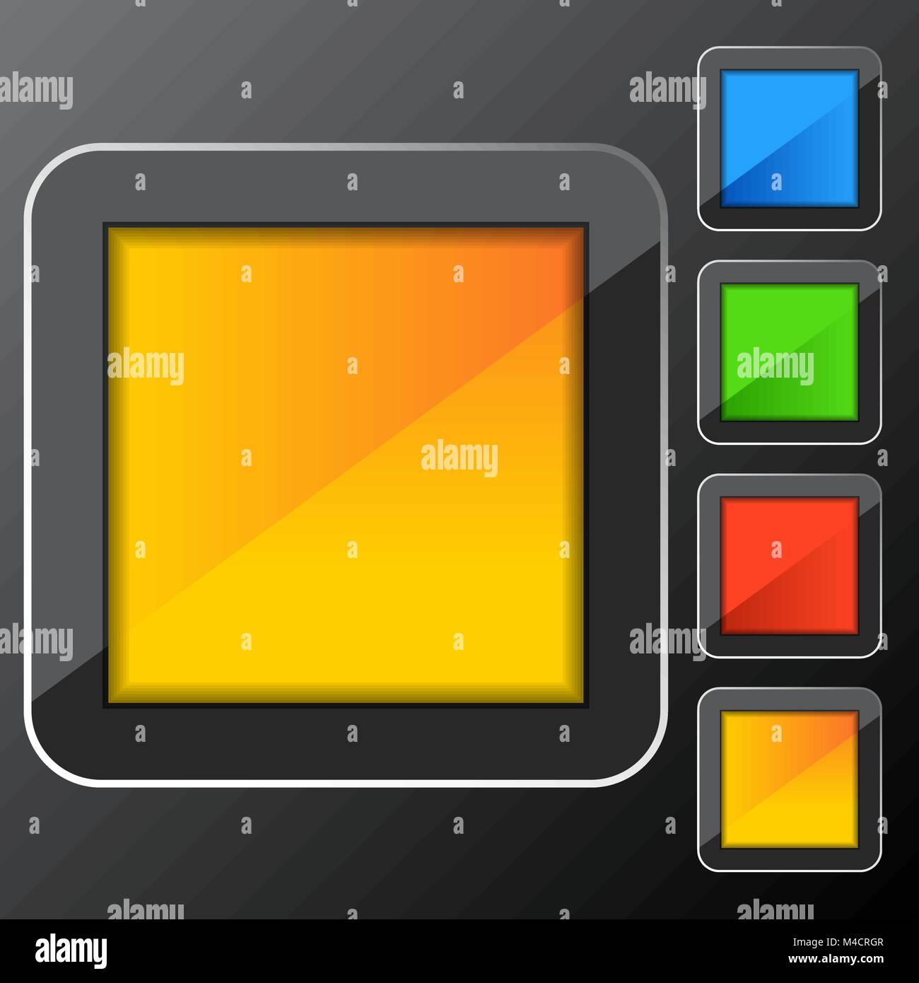 An image of a button icon set Stock Vector Image & Art - Alamy