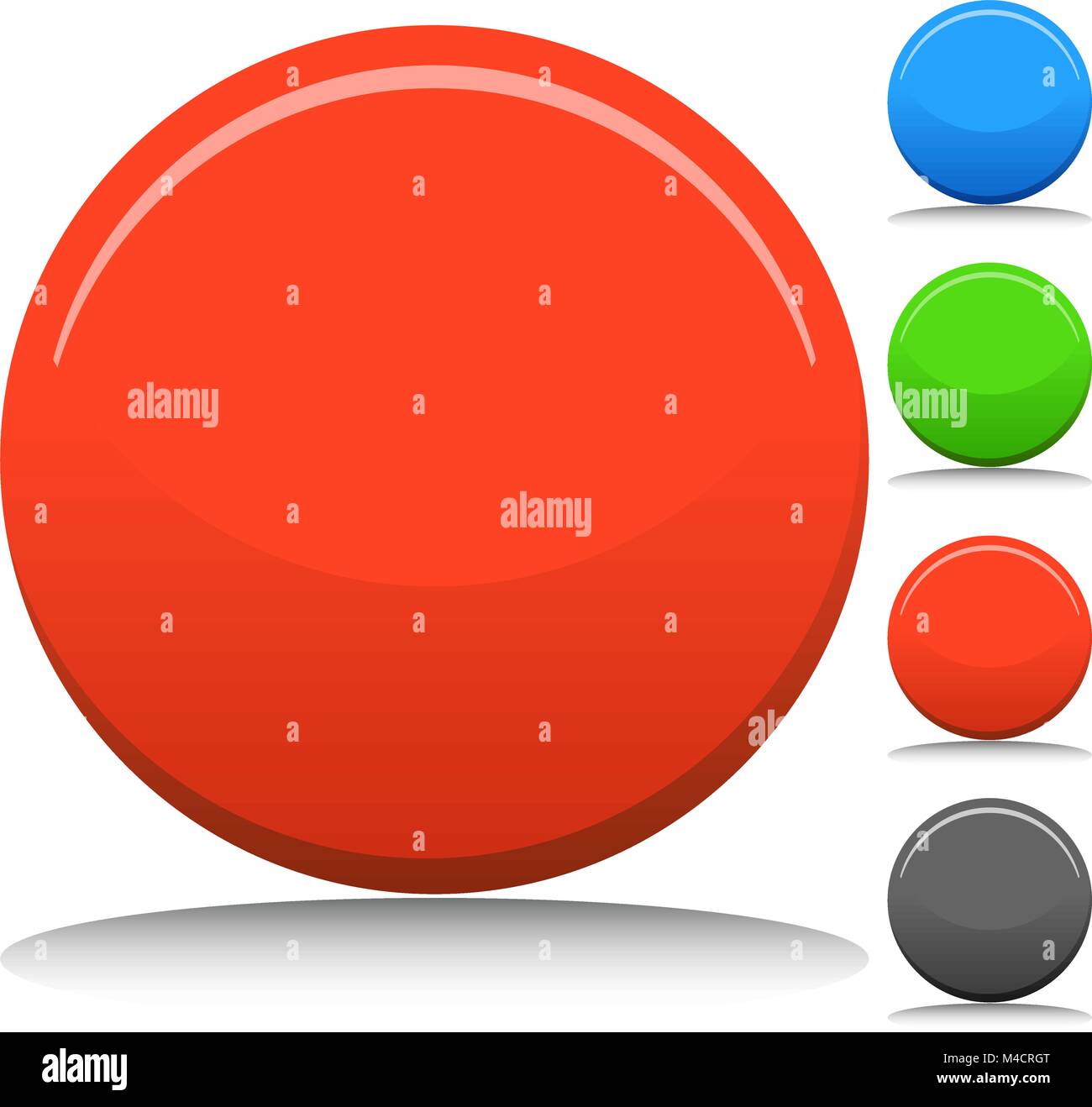 Red push button image Stock Vector Images - Alamy