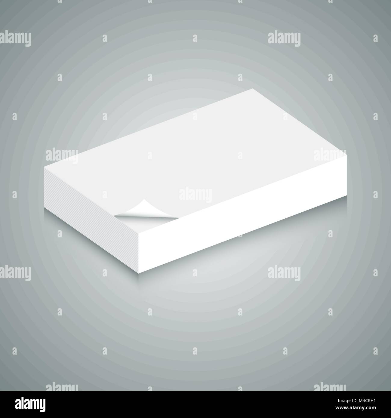 3d white paper sheets Stock Vector Images - Alamy