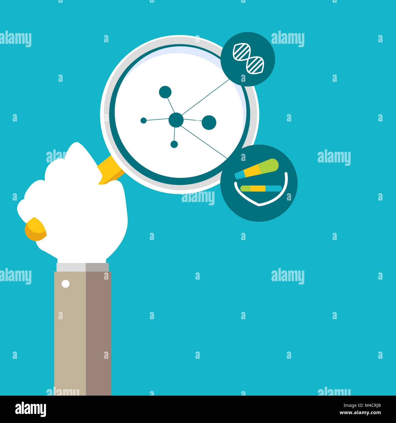 An image of a human genome research icon Stock Vector Image & Art - Alamy