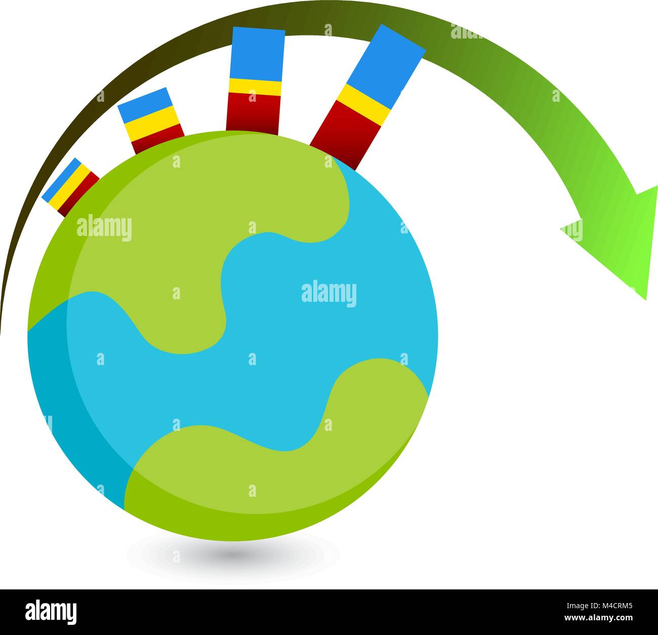 An image of a global growth icon Stock Vector Image & Art - Alamy