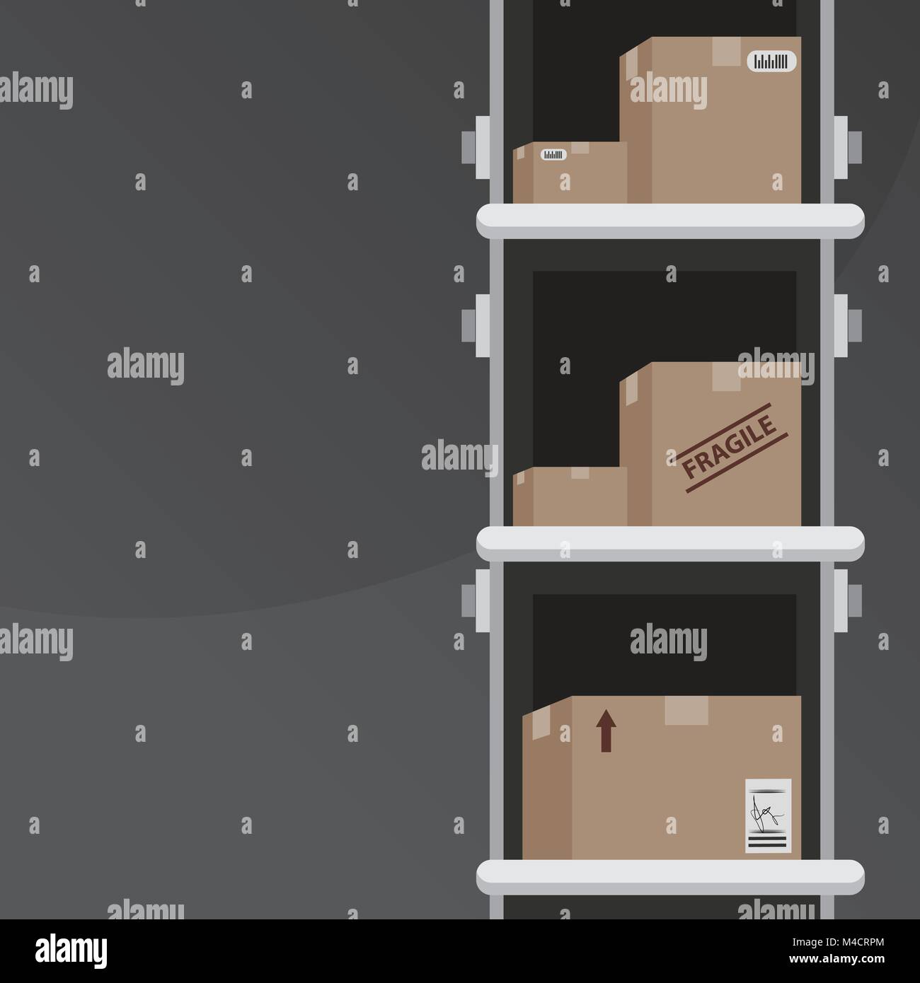 Moving service loading boxes Stock Vector Images - Alamy