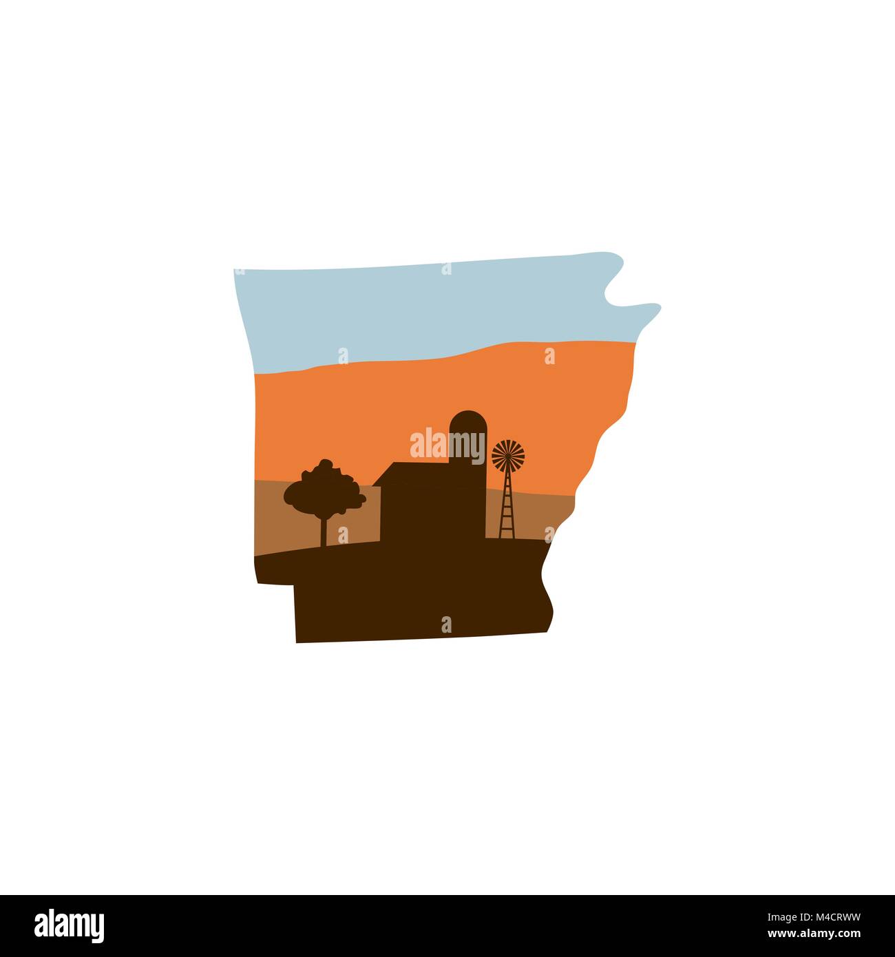 Arkansas countryside Stock Vector Images - Alamy