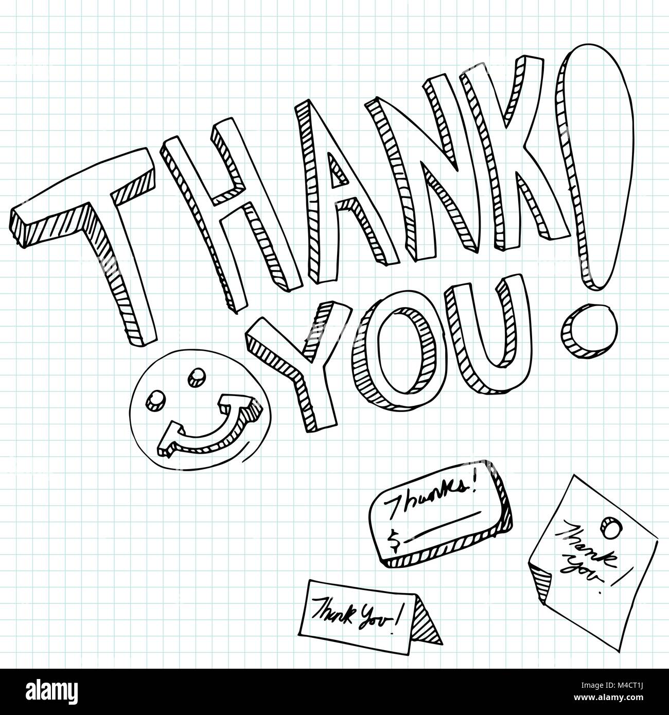 an-image-of-thank-you-messages-stock-vector-image-art-alamy