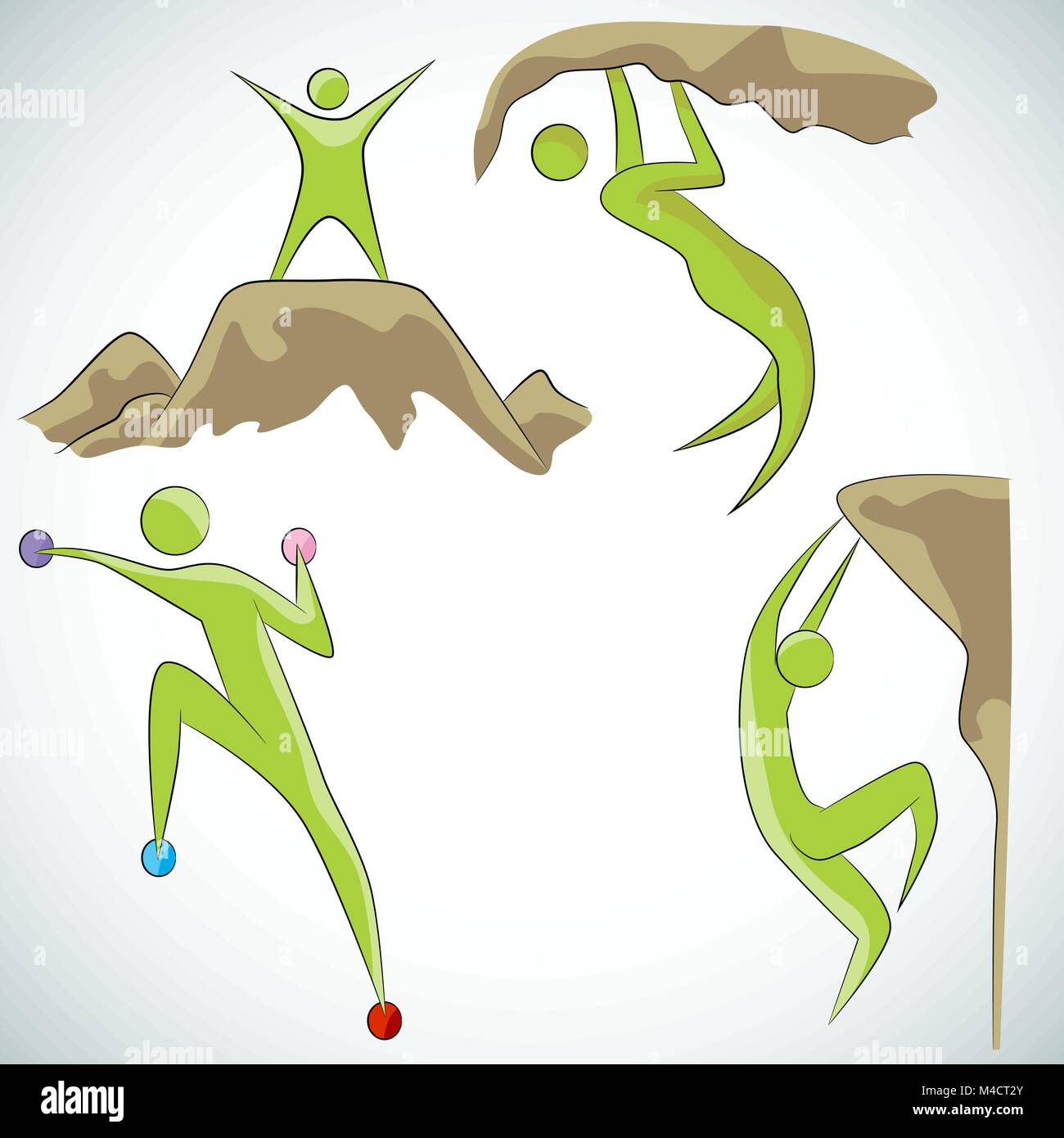 Climbing clip art hi-res stock photography and images - Alamy