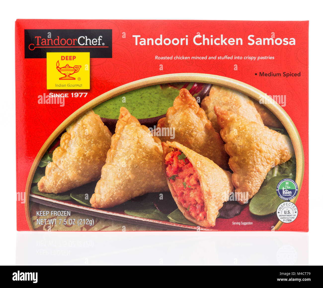 Winneconne, WI - 10 February 2018: A box of Tandoor Chef tandoori ...