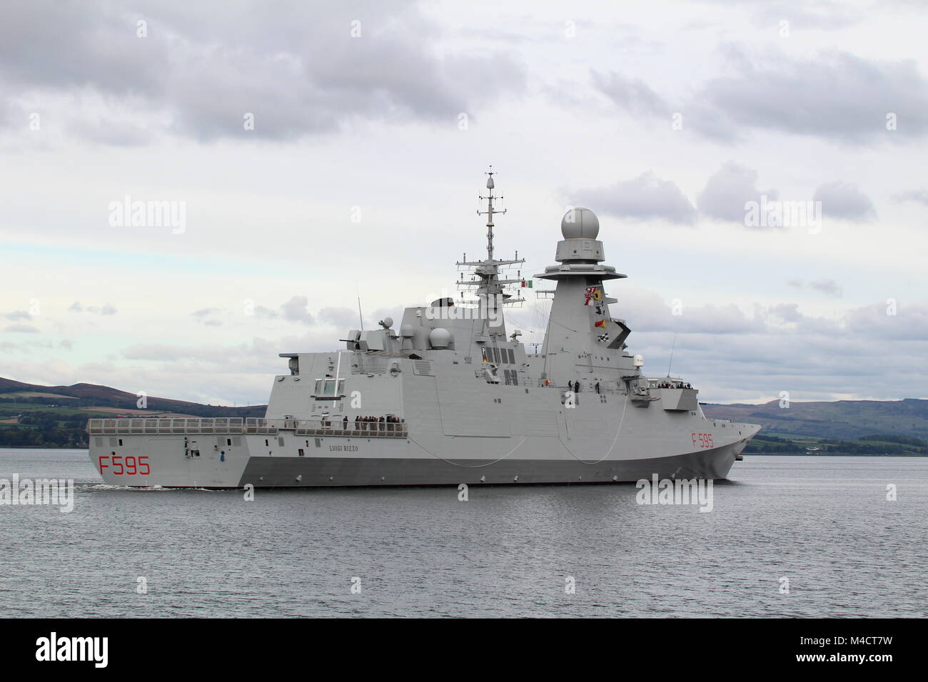ITS Luigi Rizzo (F565), a Bergamini-class frigate operated by the ...