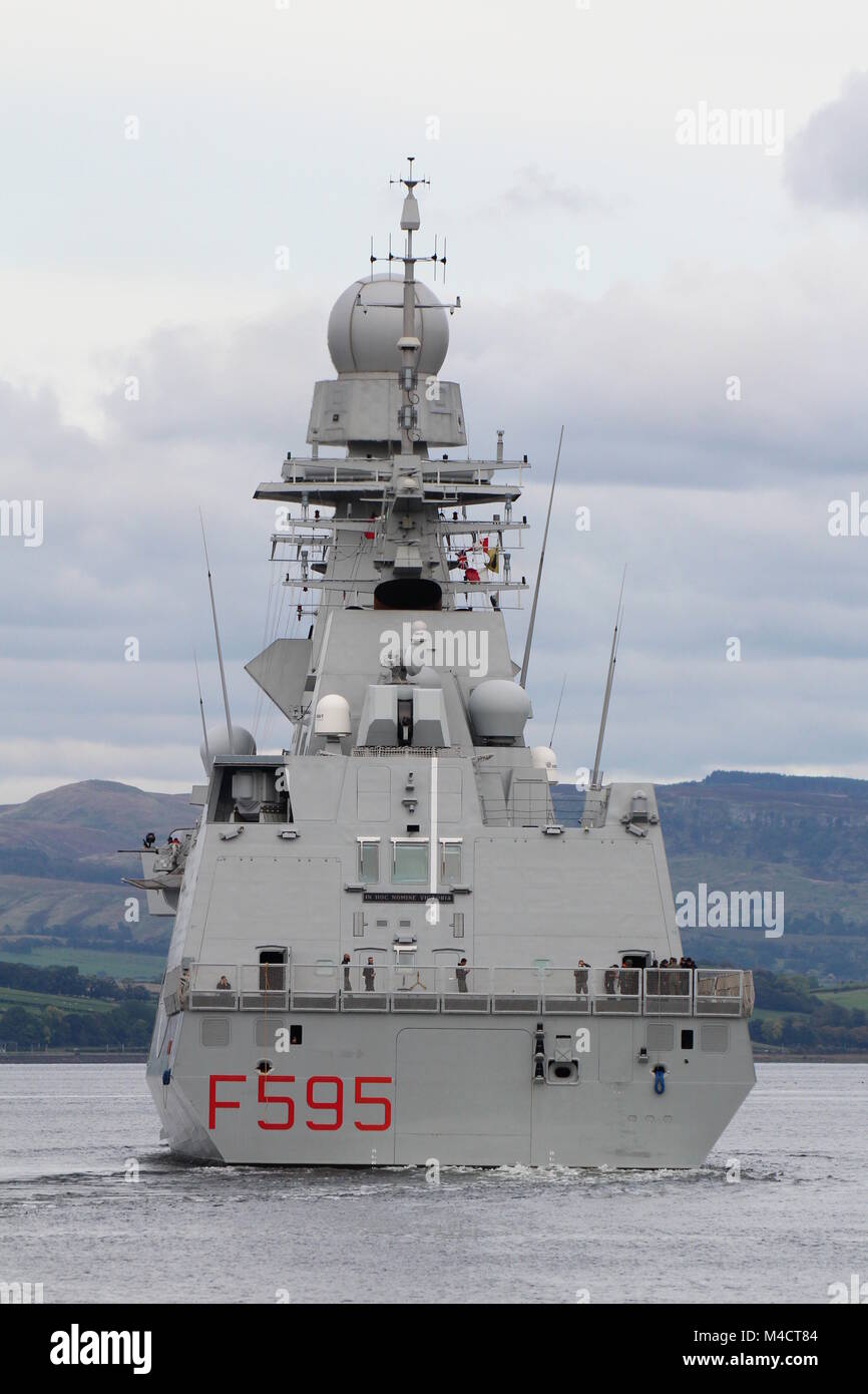 ITS Luigi Rizzo (F565), a Bergamini-class frigate operated by the ...