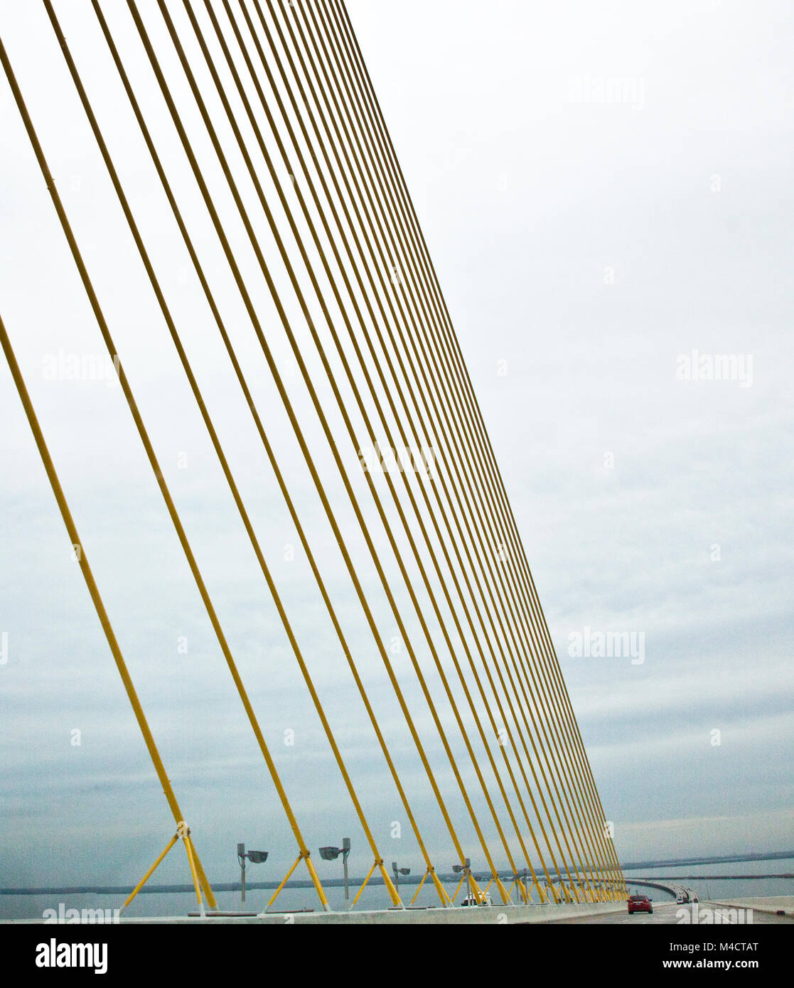 Sunset Skyway Bridge on Tampa Bay,Florida Stock Photo - Alamy