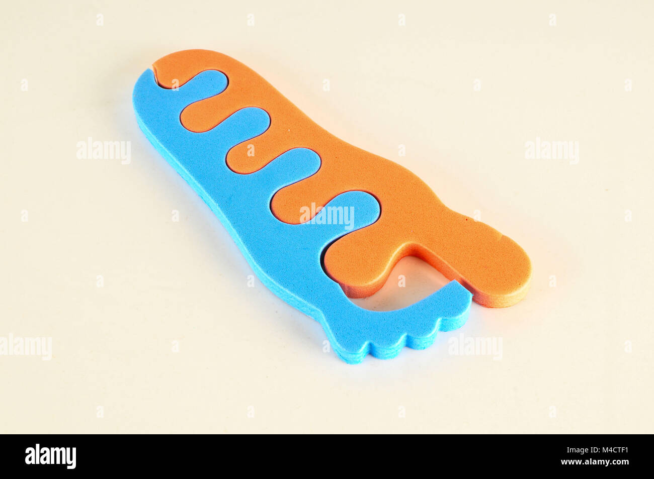 Close-up of plastic foot Object on a White Background Stock Photo - Alamy