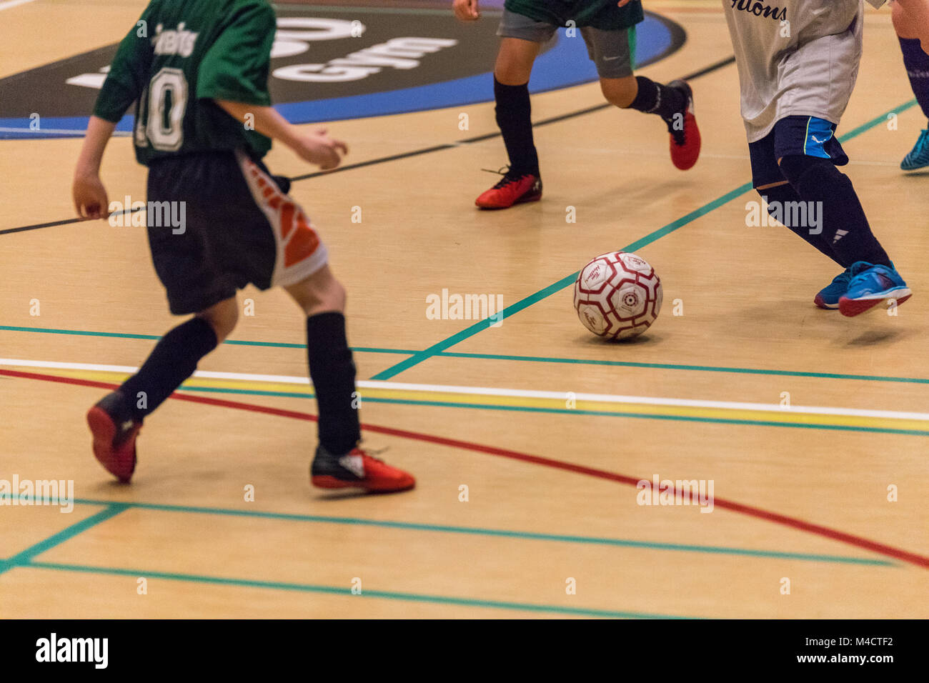 Kids Football Match Stock Photo - Alamy