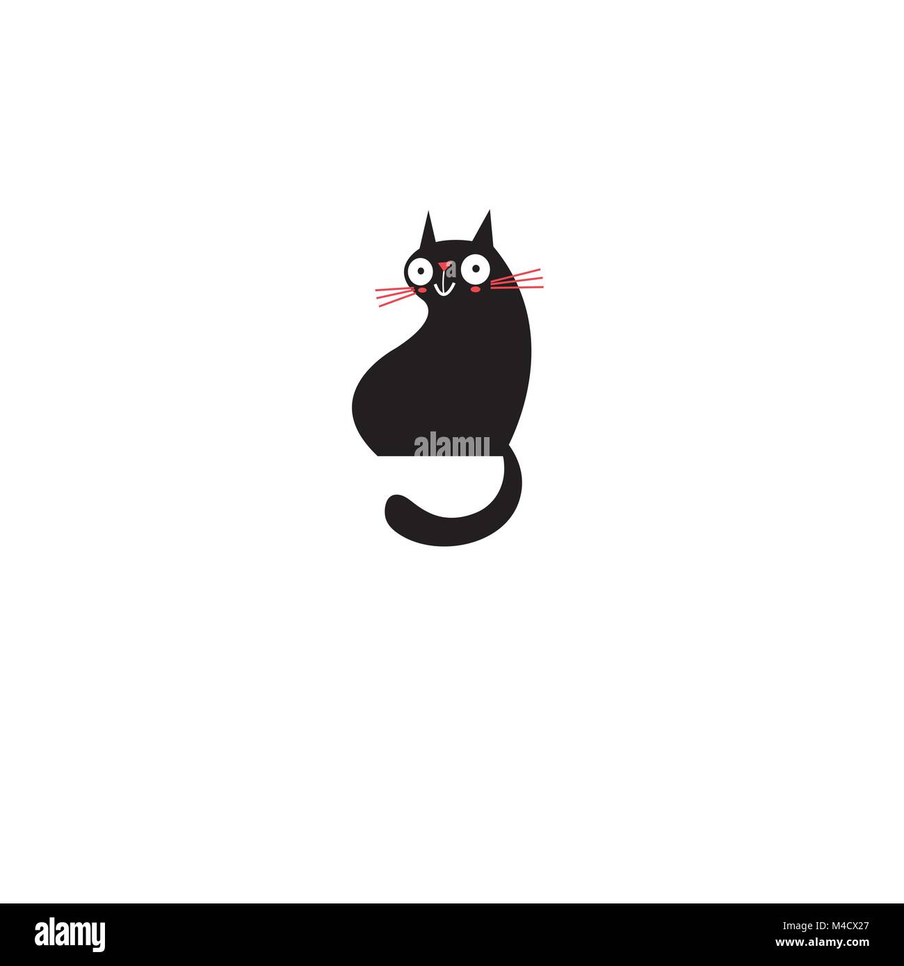 Funny cat poses vector Cut Out Stock Images & Pictures - Alamy