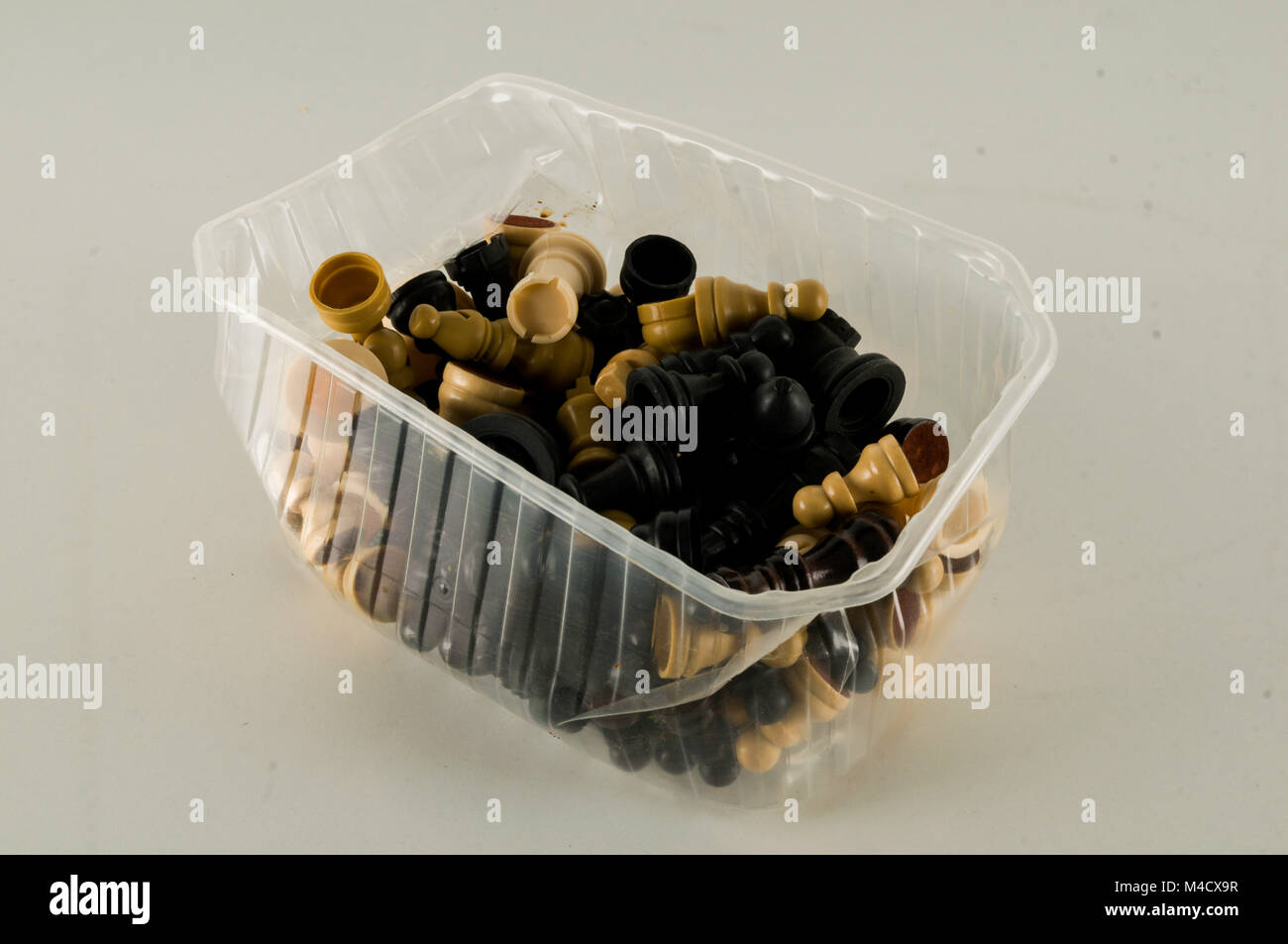 Close-up of chess pieces Object on a White Background Stock Photo - Alamy