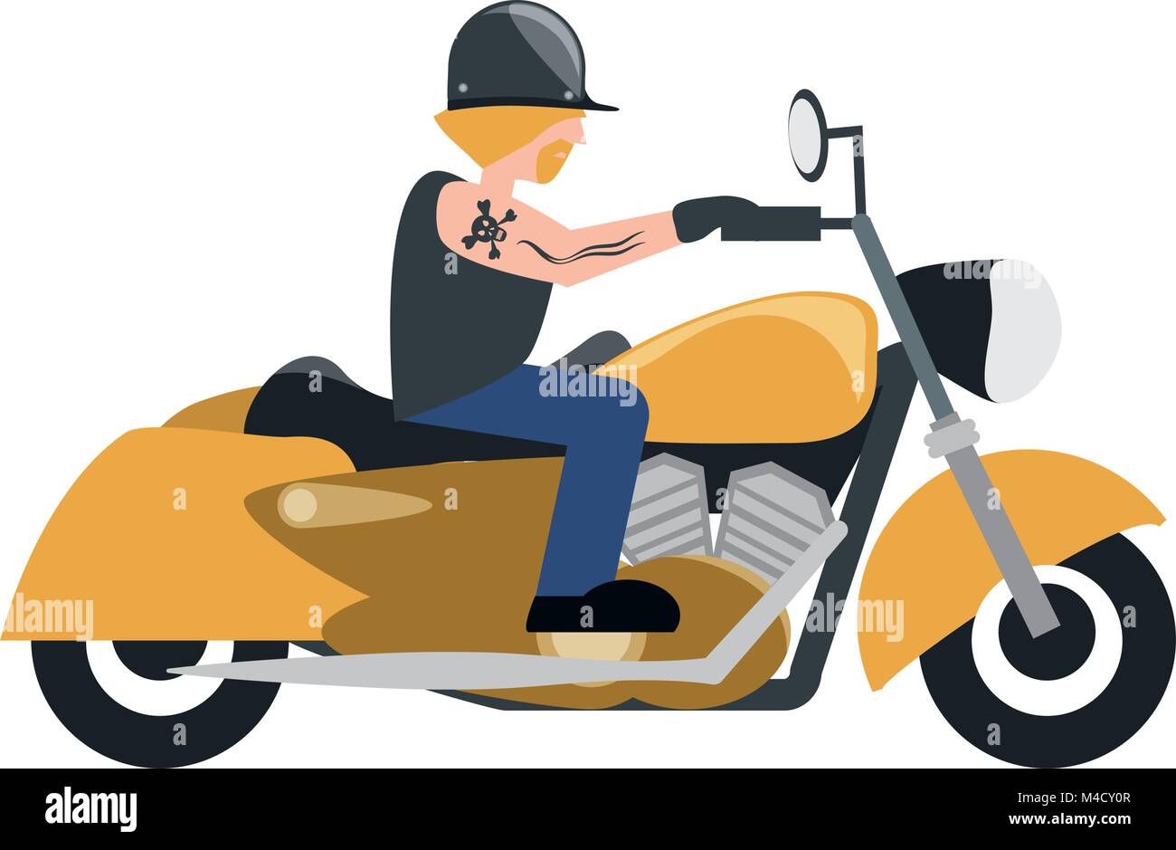 Motorcycle biker design Stock Vector Image & Art - Alamy