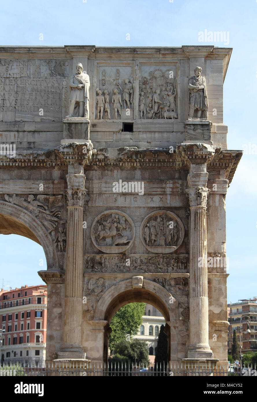 The right side of the Arch of Constantine from the South, near the ...