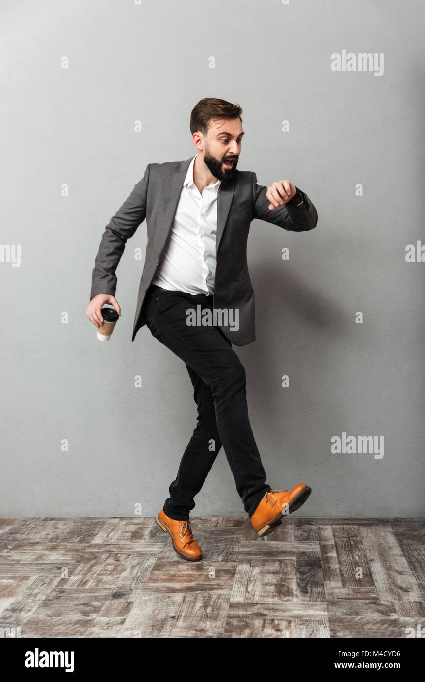 Office worker running coffee hi-res stock photography and images - Alamy