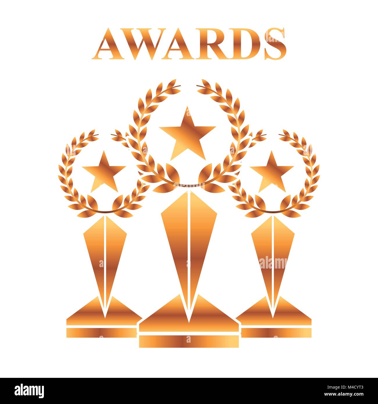 Concept winning success gold medal Stock Vector Images - Alamy