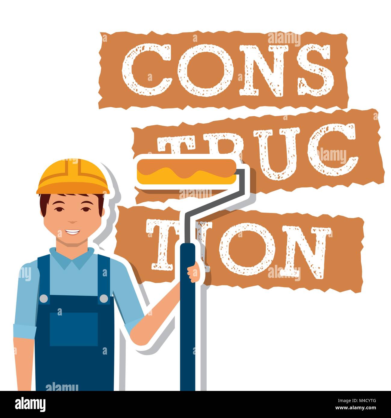 Man work diy interior house Stock Vector Images - Alamy