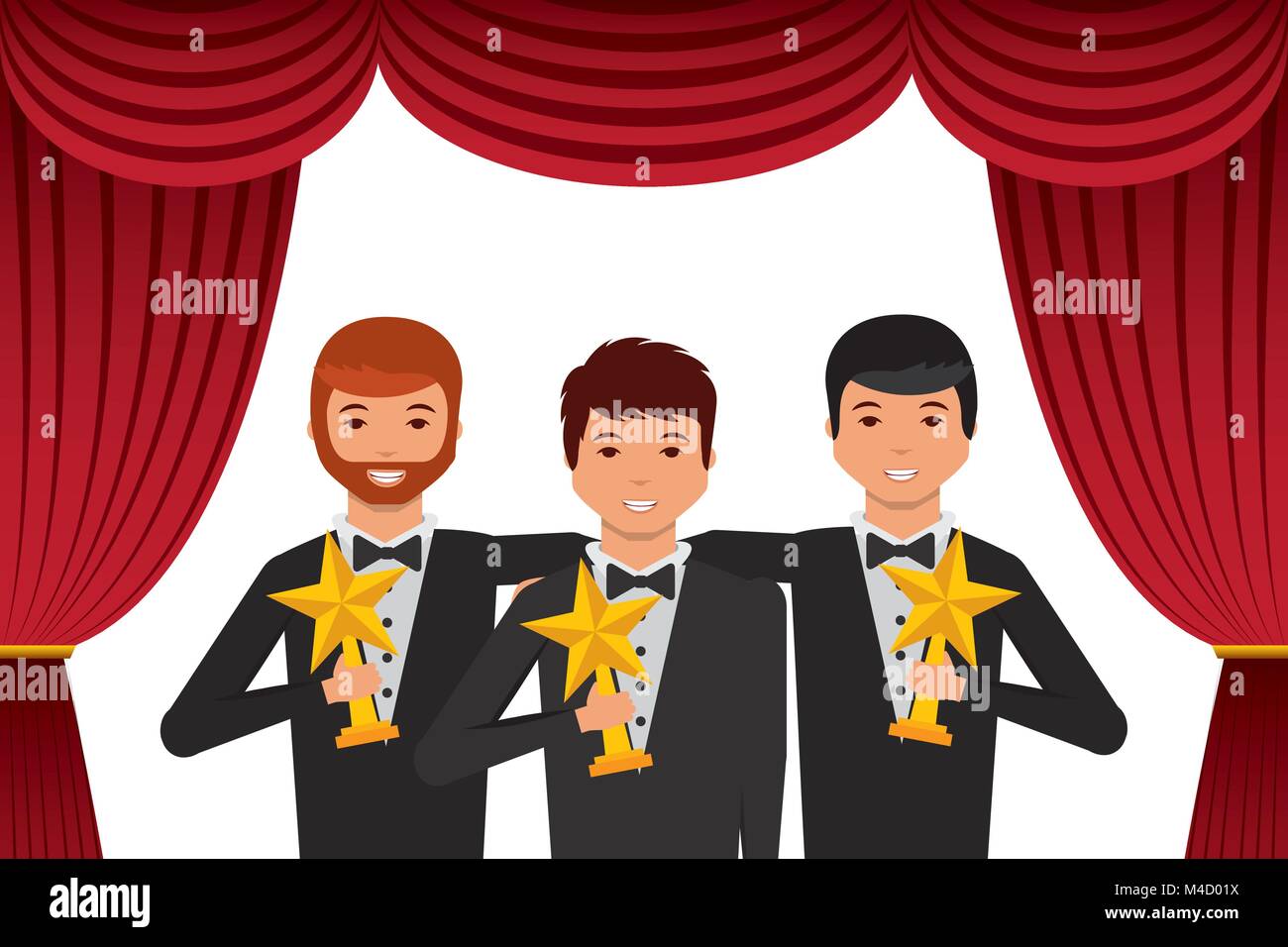 Elegant actors Stock Vector Images - Alamy