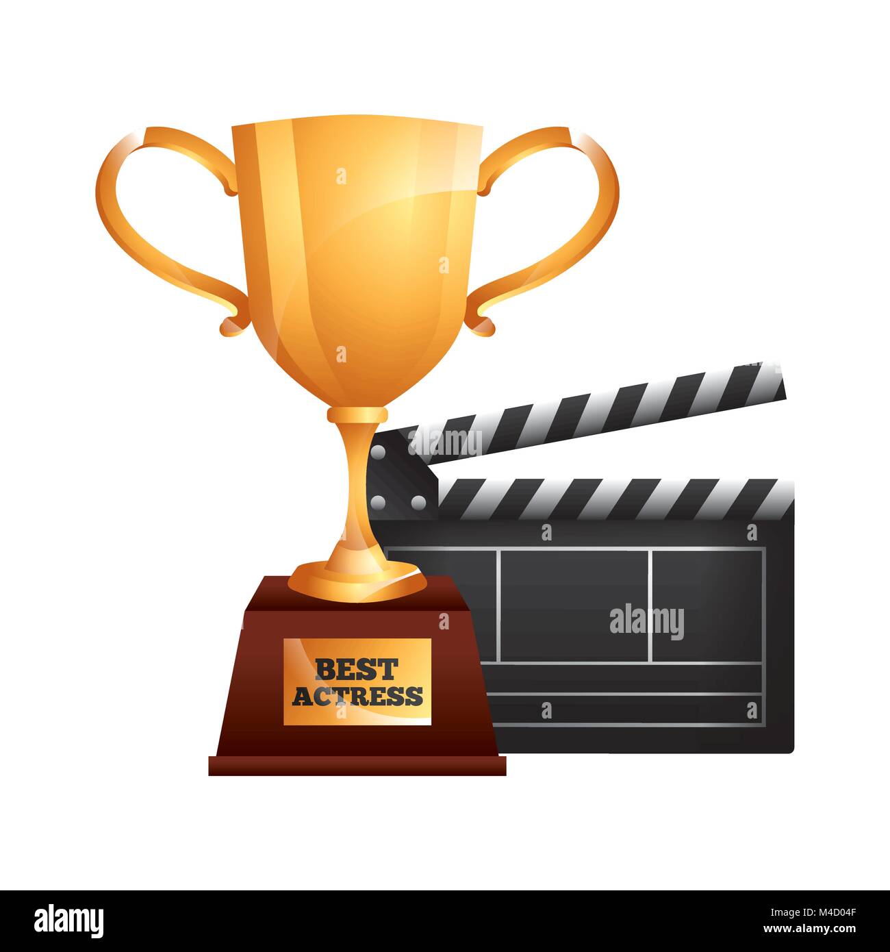 Poster cinema clapper vector Cut Out Stock Images & Pictures - Alamy